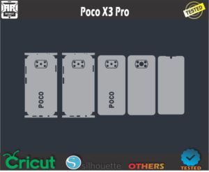 Poco X3 Pro Skin Template Vector - ARMOBILESKIN