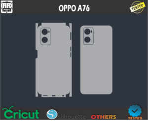 OPPO A76 Skin Template Vector - ARMOBILESKIN