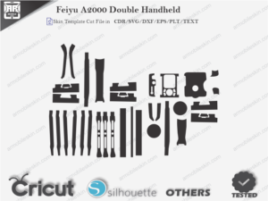 Feiyu A2000 Double Handheld Skin Template Vector - ARMOBILESKIN