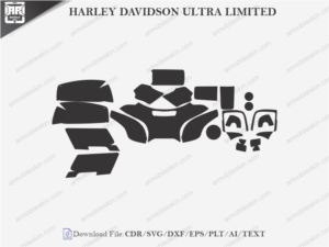 HARLEY DAVIDSON ULTRA LIMITED (2014) PPF Cutting Template - ARMOBILESKIN