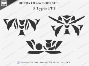 HONDA CB 600 F-HORNET (2005 - 2011) PPF Cutting Template - ARMOBILESKIN