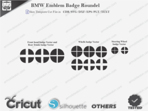 BMW Emblem Badge Roundel Template Vector - ARMOBILESKIN